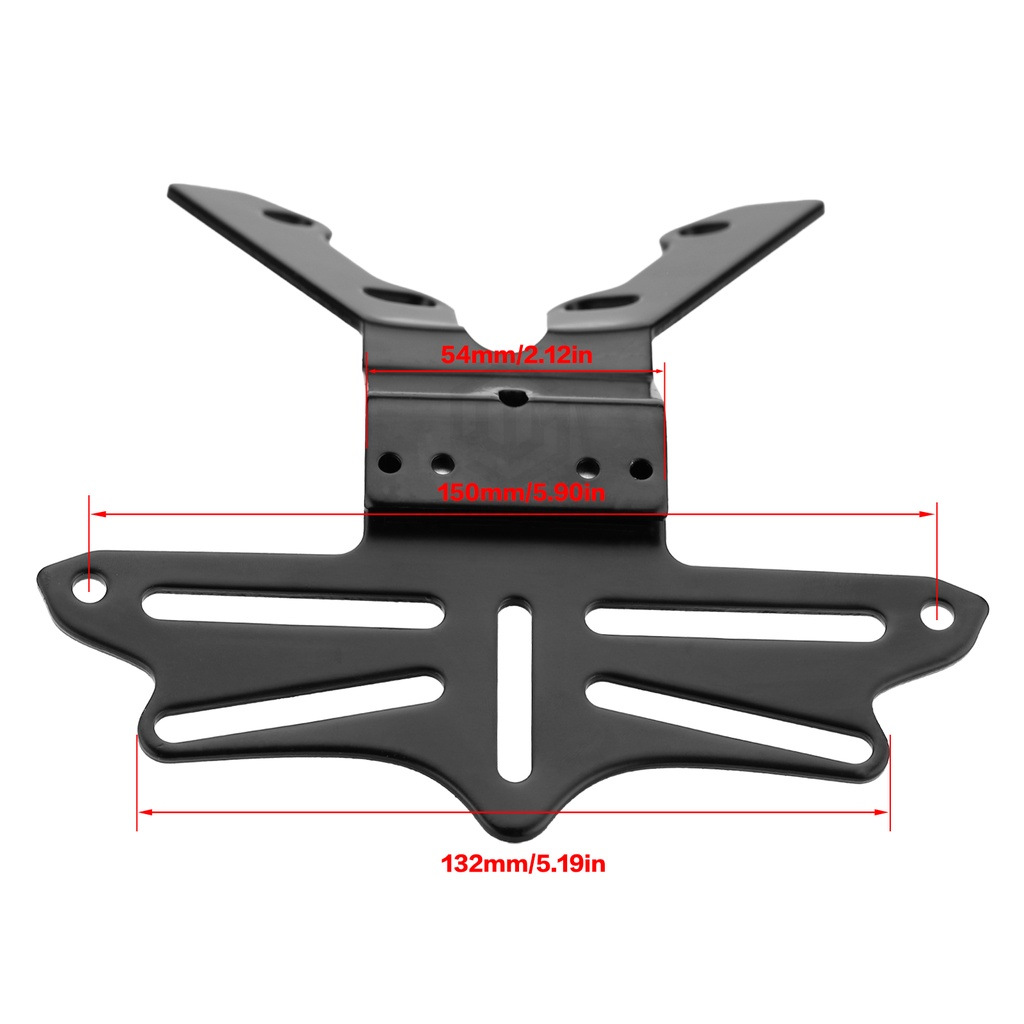 Magnetic Plate Holder Foldable With LED Plate Light Black For Sniper ...