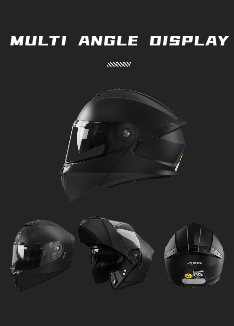 AXK 900 Motorcycle Helmet Modular Helmet Open Half Face Helmet Off Road ...