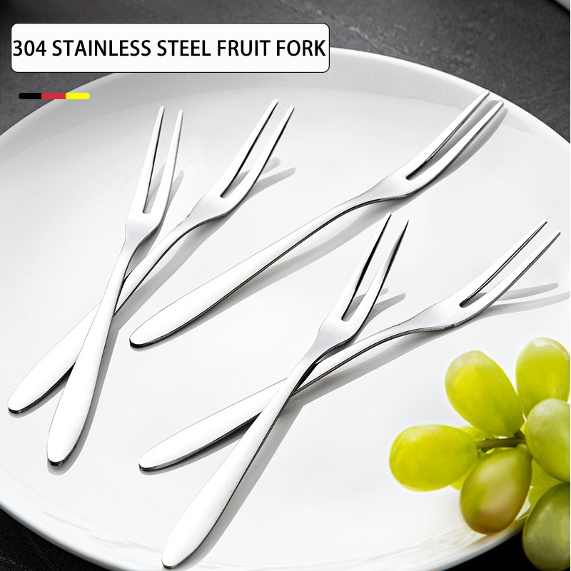 20 Pcs Stainless steel Fork kitchen household Fork Fruits desserts ...