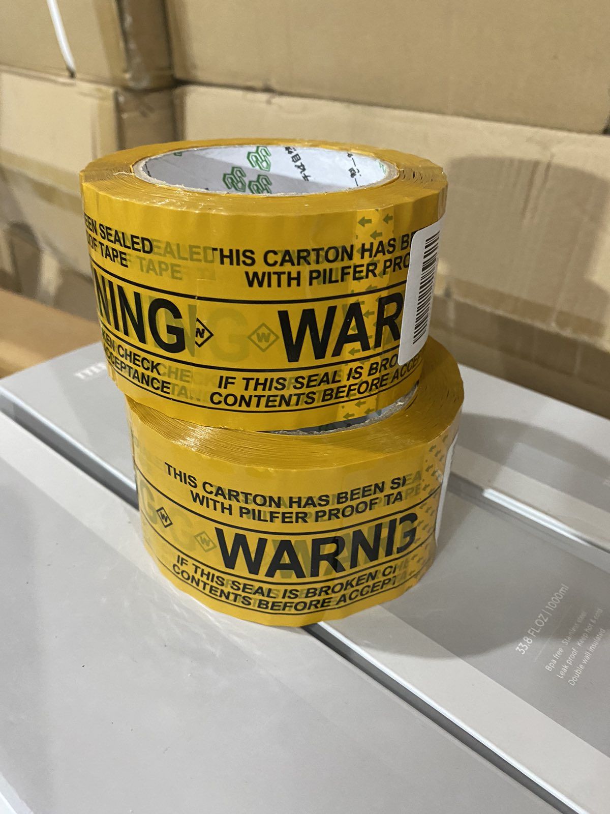 WARNING Packaging Tape 100mtrs Fragile Strong Hold Self-adhesive 6cm ...