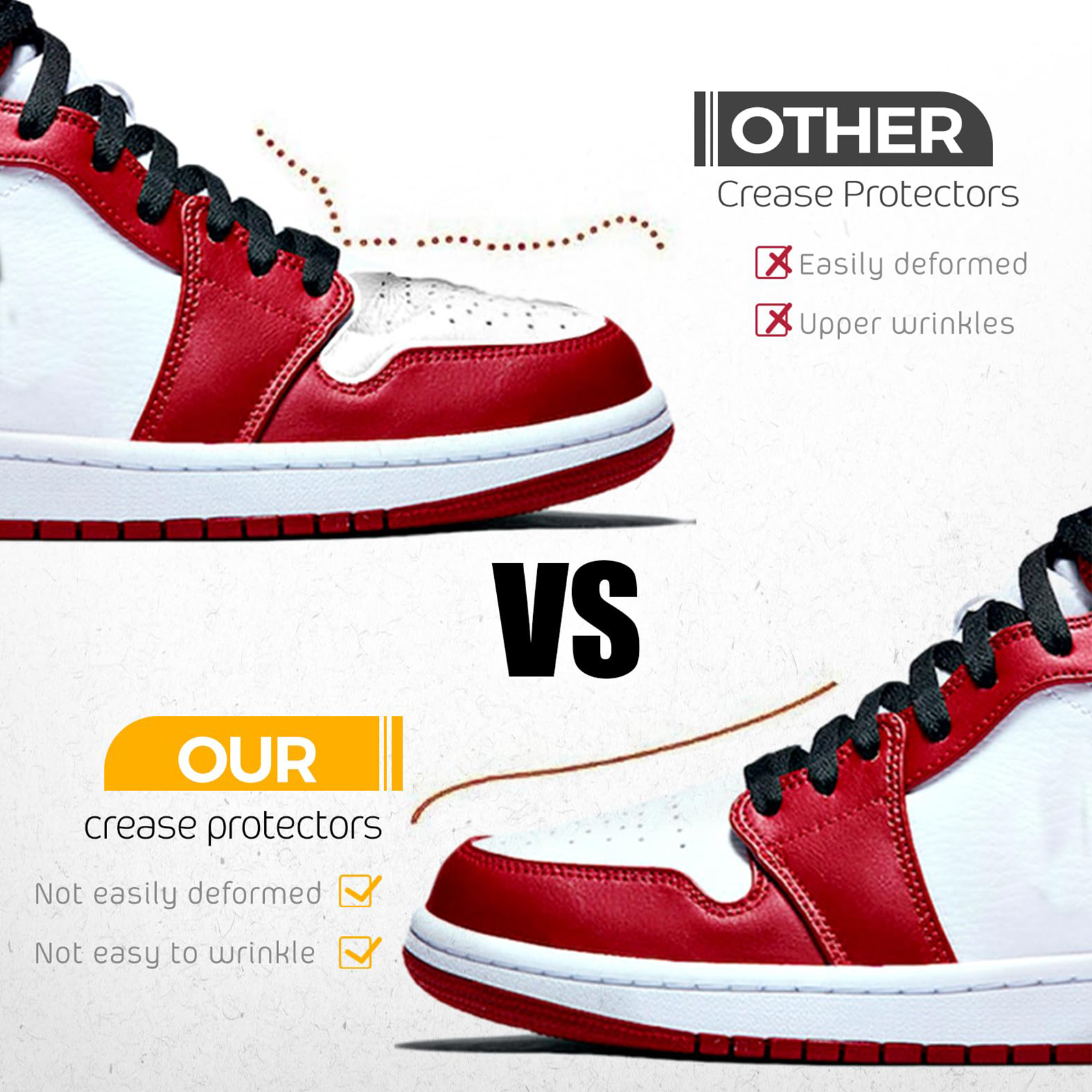 1 Pair Shoe Creases Protector Shoe Anti Creases Guard Sneaker Creases ...