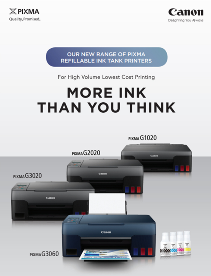 Canon PIXMA G2730 Refillable Ink Tank 3-in-1 Printer | Free 1 Set of GI ...