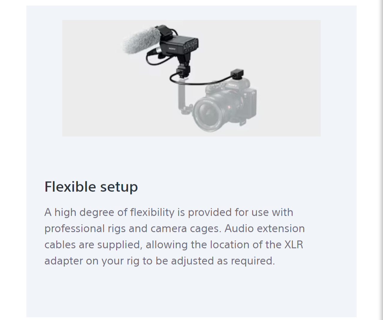 Sony XLR-K3M Dual Channel Digital XLR Audio Adapter for Sony DSLR and ...