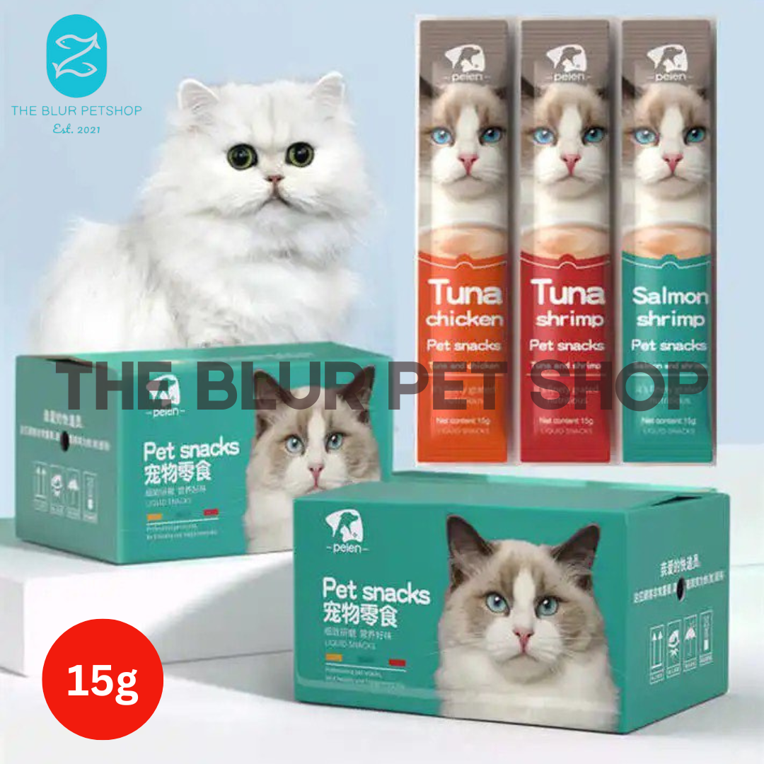 15g Cat Wet Treats Pelen Strip All Stages Adult Kitten Pouch Cat Cats ...