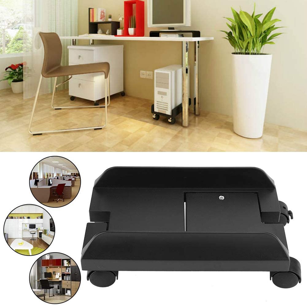 Mobile Computer CPU Stand Computer Host Bracket Adjustable Wide PC ...