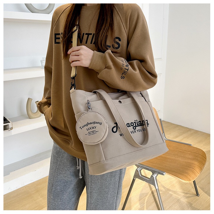 Mumu 4093 2in1 Canvas Crossbody Shoulder Bag With Zipper Wallet Sling ...