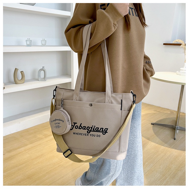 Mumu 4093 2in1 Canvas Crossbody Shoulder Bag With Zipper Wallet Sling ...