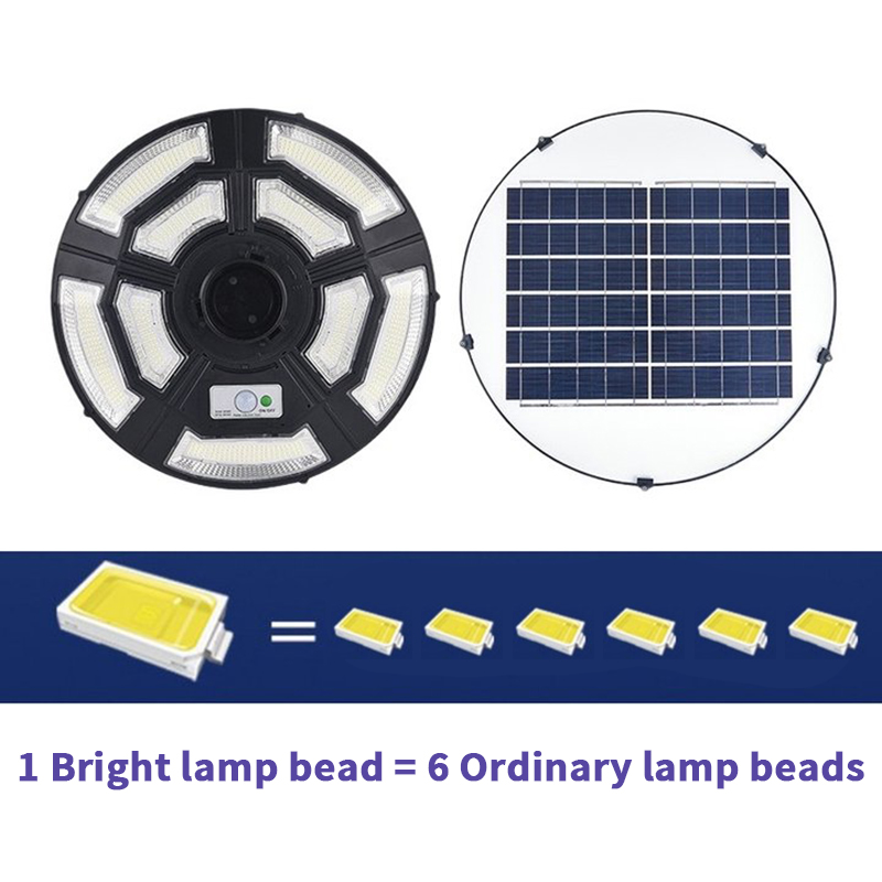 BD UFO Solar Street Light Solar Light Outdoor Lighting 500000W With Sense Remote Waterproof IP ...