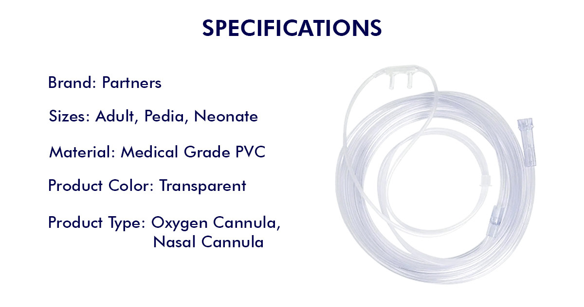 Oxygen Cannula (Adult/Pedia/Neonate) | Flexible Tubing System ...