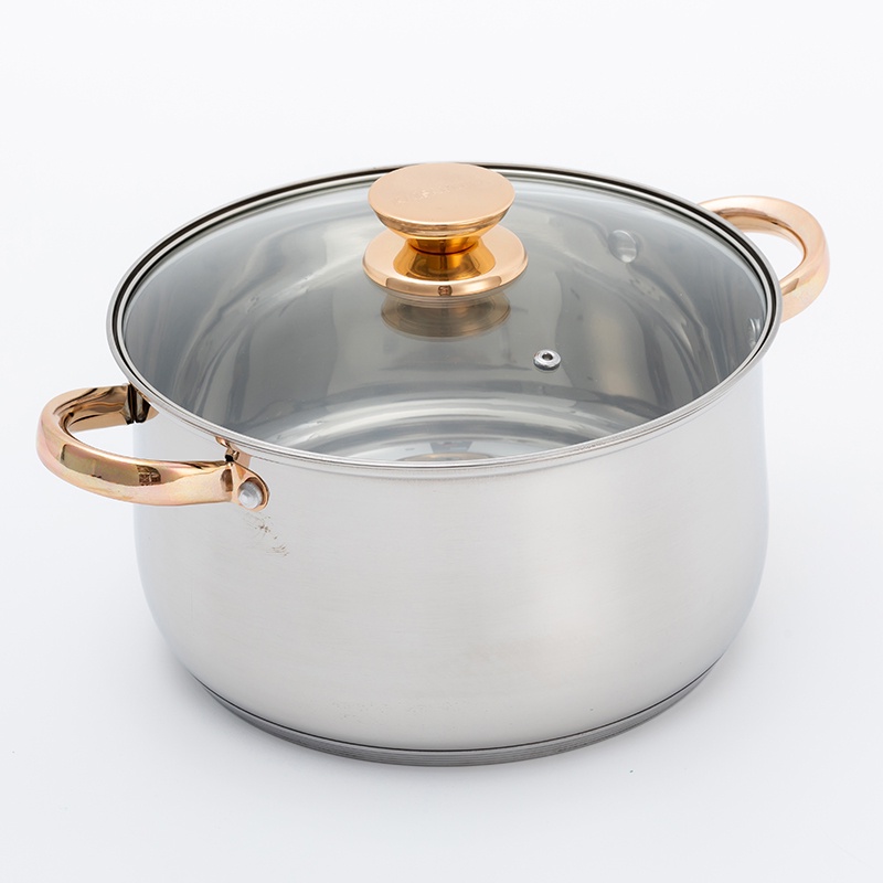 Kaisa Villa casserole stainless steel soup pot 3.6L stew soup pots milk ...