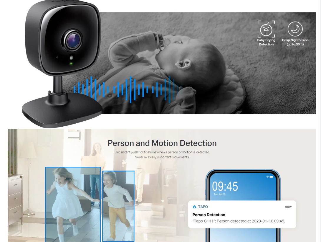 TP-Link Tapo C111 3MP Wi-Fi Security Camera with Night Vision | Shopee ...