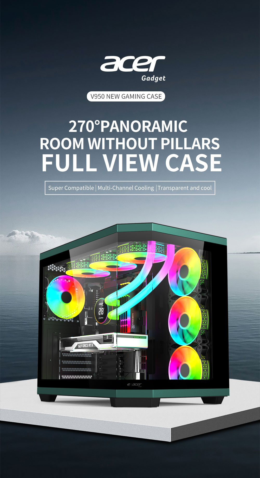 MYPC Acer V950 270° Panoramic Room Without Pillars Full Sea View Case ...