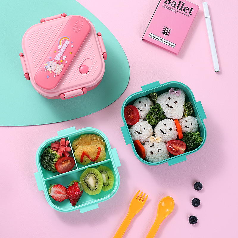 Lunch Box For Children Students Sandwich Fruit Food Storage Container ...