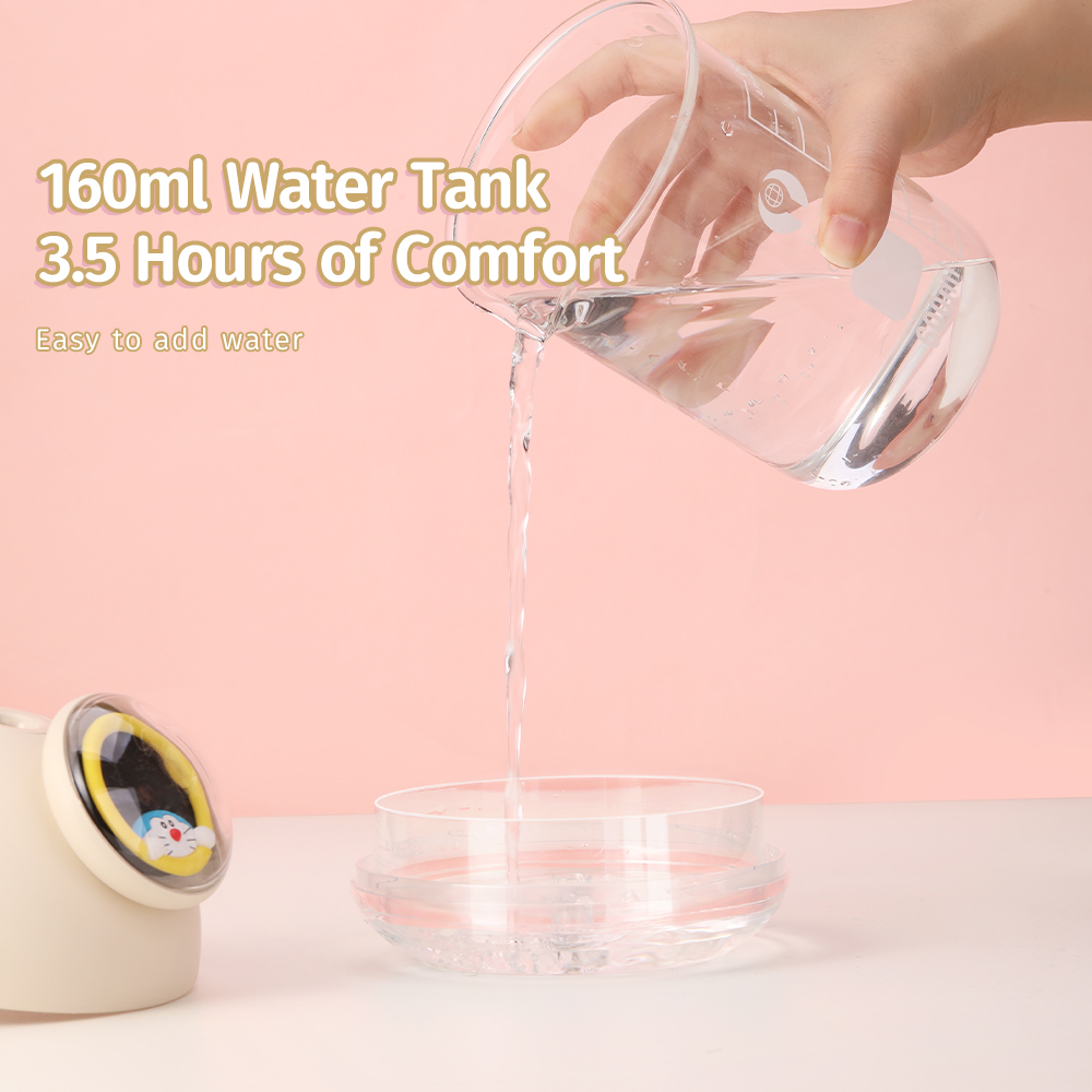 Rock Space Doraemon Cute Desktop Humidifier 160ml RBG Light Two Spray Modes | Shopee Philippines