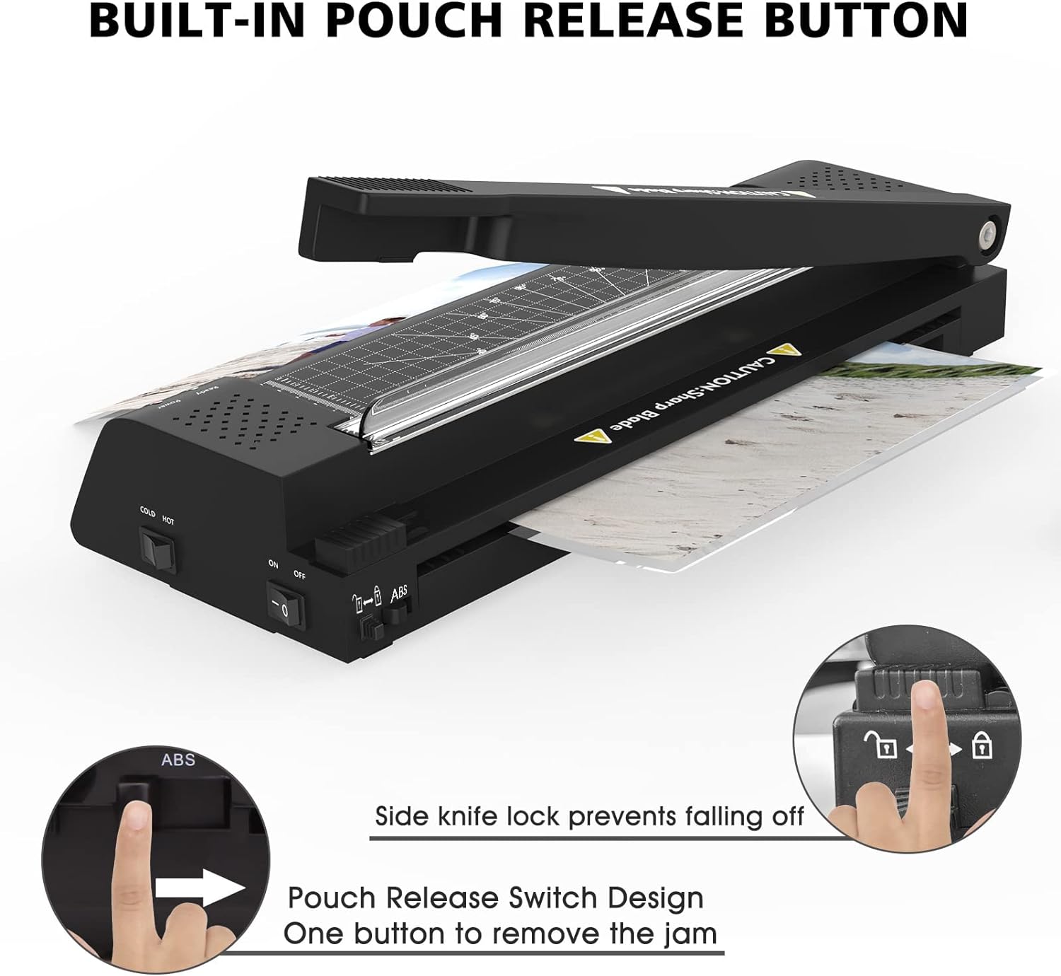 Officom 4 in 1 Laminating Machine with Paper Cutter A4 Size Laminator ...