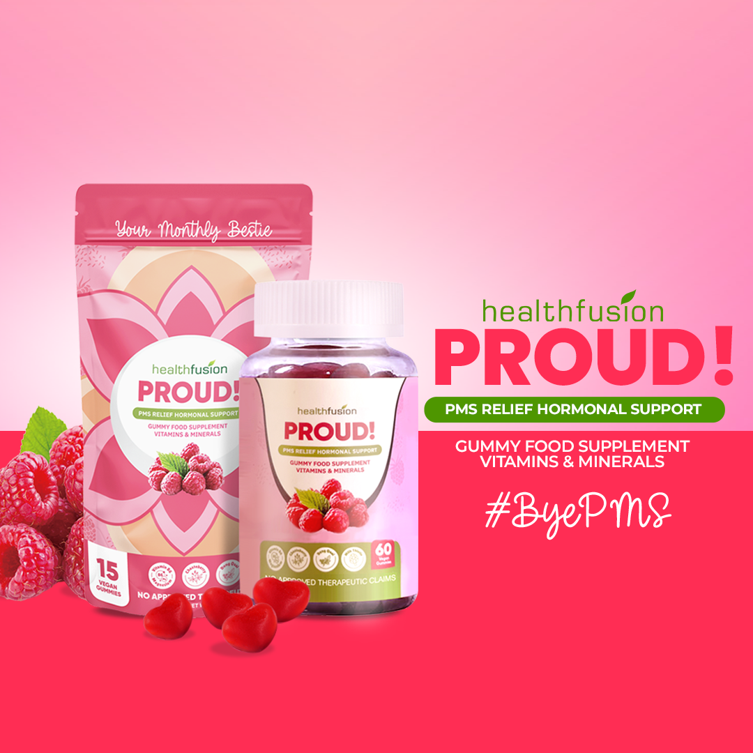 PROUD! Bye PMS Hormonal Support, PMS Relief, PCOS Regulation Gummy Food ...