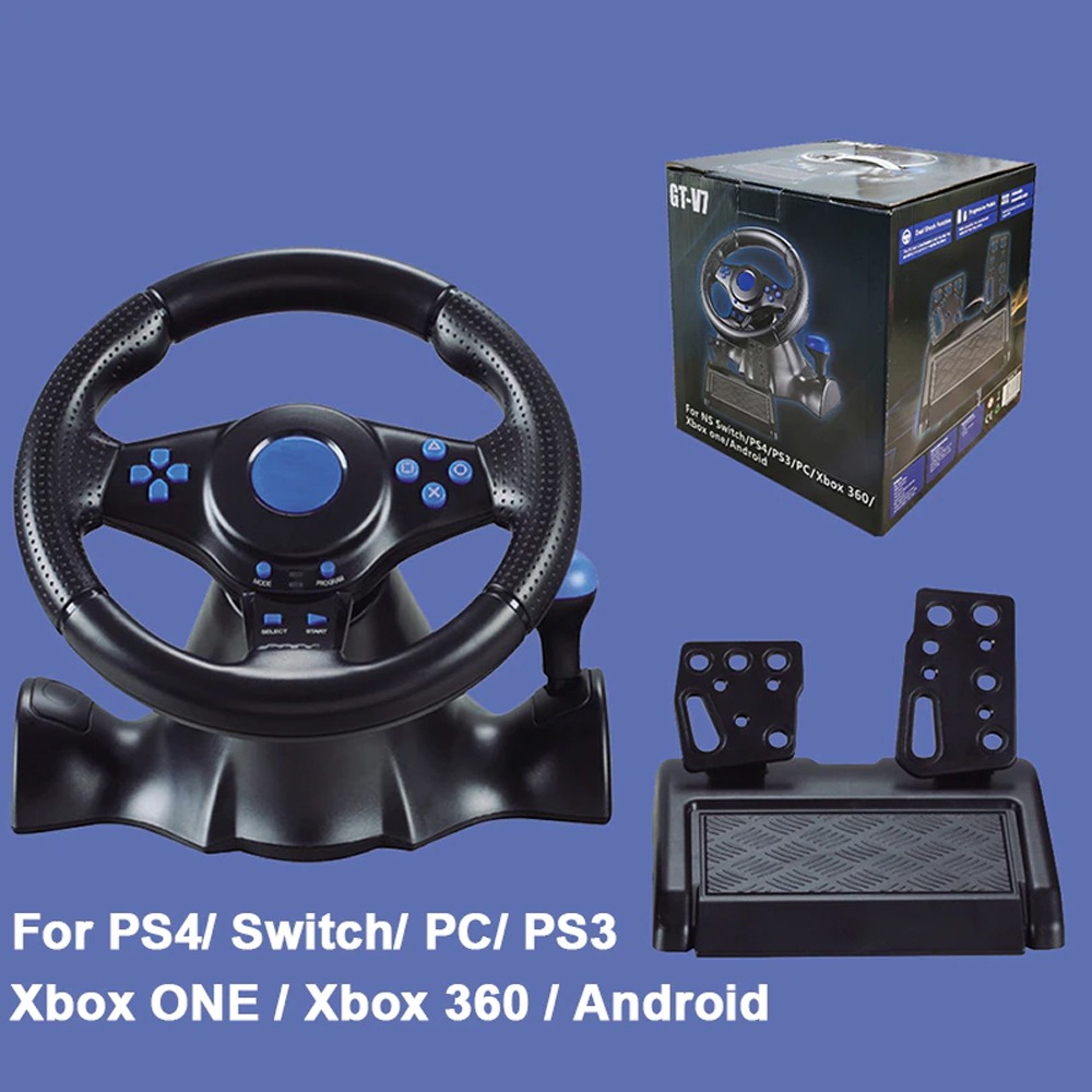 7 In 1 Racing Game Steering Wheel For Switch/Xbox 360/Xbox one/Pc/Ps4 ...