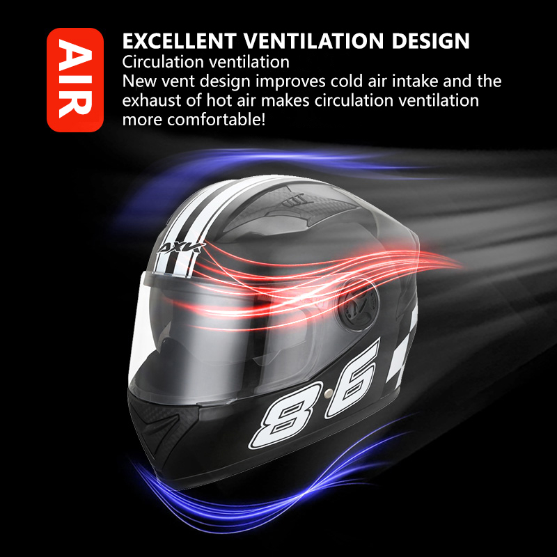Full Face Helmet For Motorcycle With ICC Sticker Anti-Scratch And Wind ...