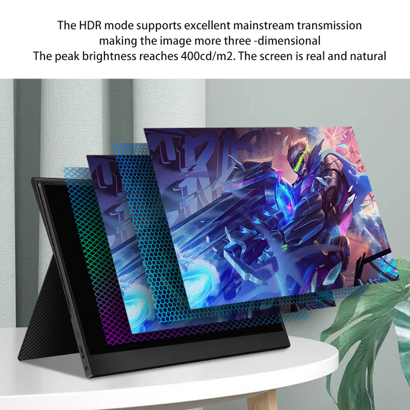 EXPOSE Touch Portable Gaming Monitor Touch Screen For Switch XBOX PS4 Phone Laptop 15.6 ...