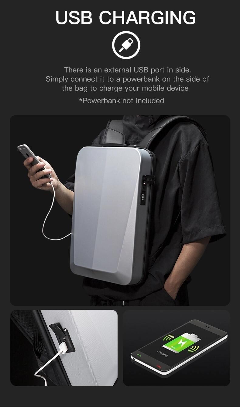 High Quality Ultra-thin Hard Shell Men Fashion Backpack 15.6 Inch ...