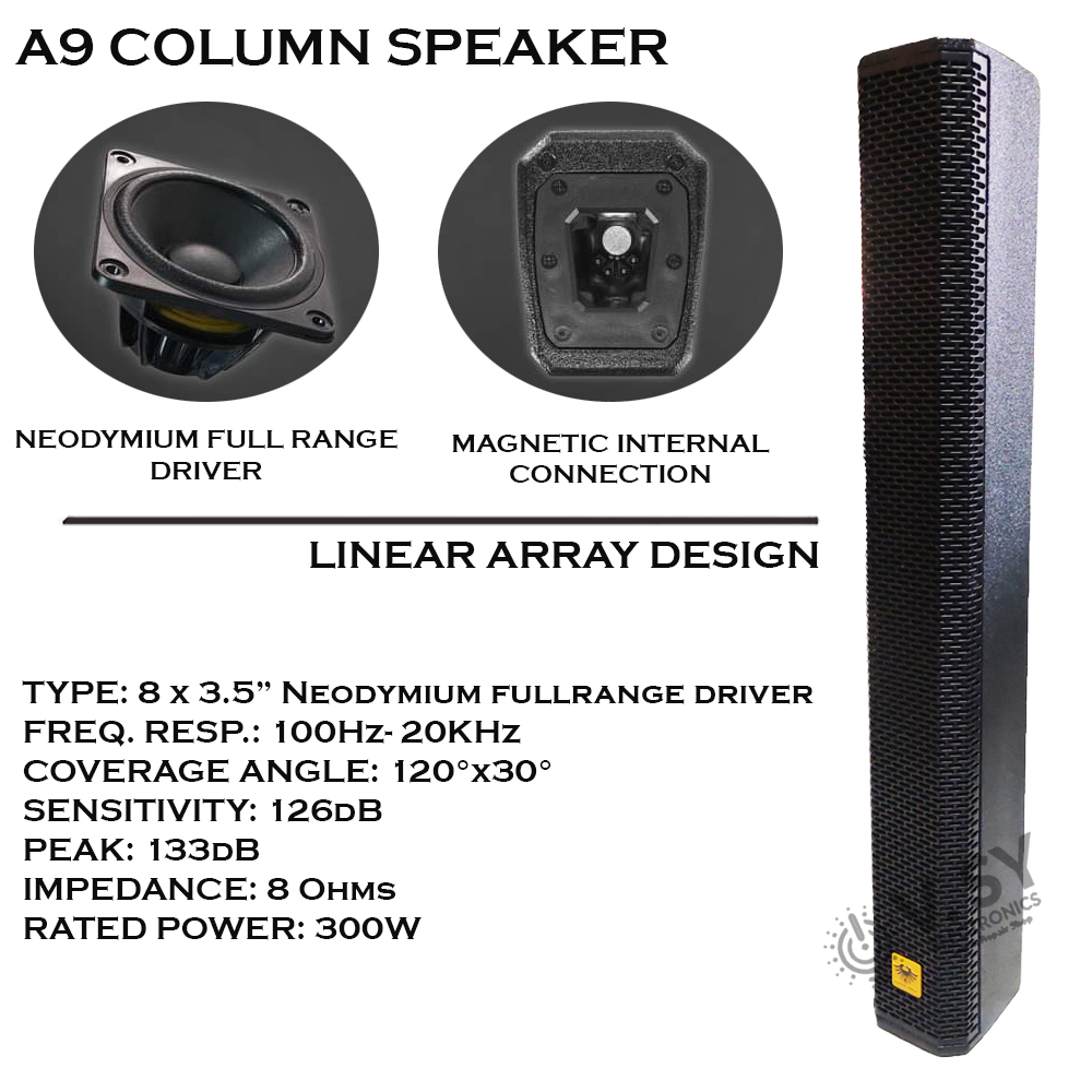 Kevler Professional A9 Column Array Speaker System 15" Active Subwoofer | Shopee Philippines