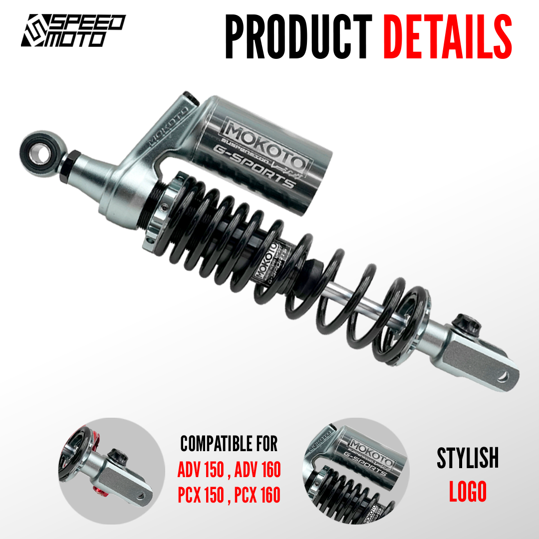 MOKOTO 8166G PCX 150 ADV 150 160 REAR SHOCK ABSORBER WITH BASO 365MM ...