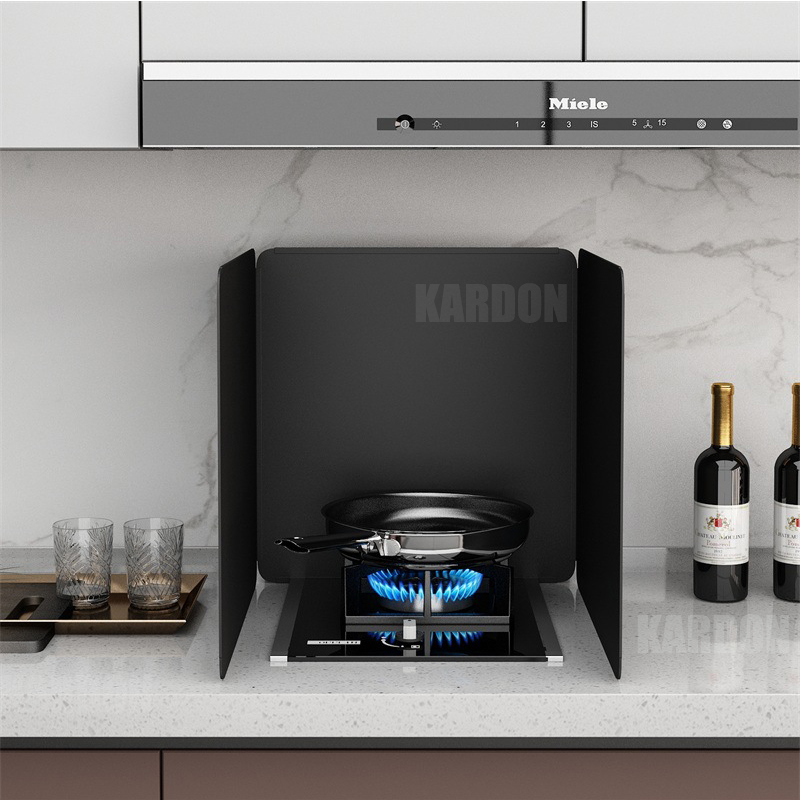 Gas stove induction oven oil baffle foldable kitchen countertop baffle ...