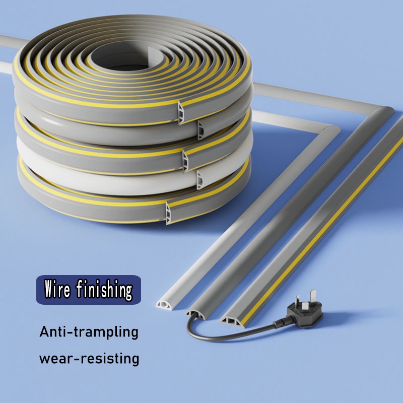 Flexible Rubber Floor Moulding Molding Soft Wiring Duct 1-5M Long KSS ...