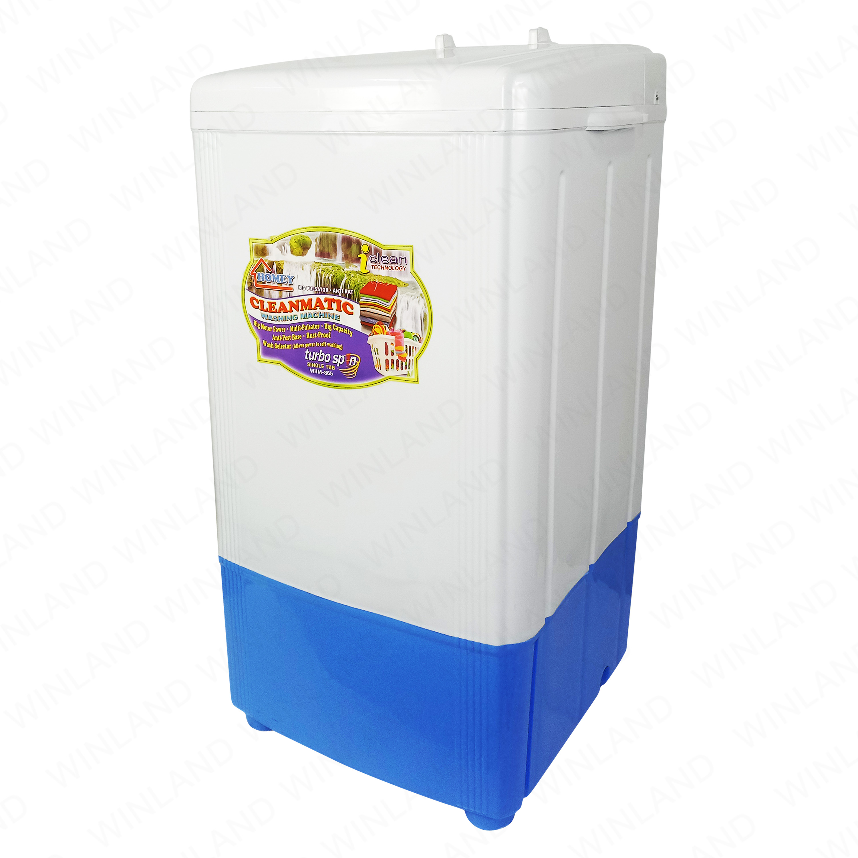 Homey by Winland Cleanmatic 7.5 Kgs Single Tub Washing Machine WHM-865 ...