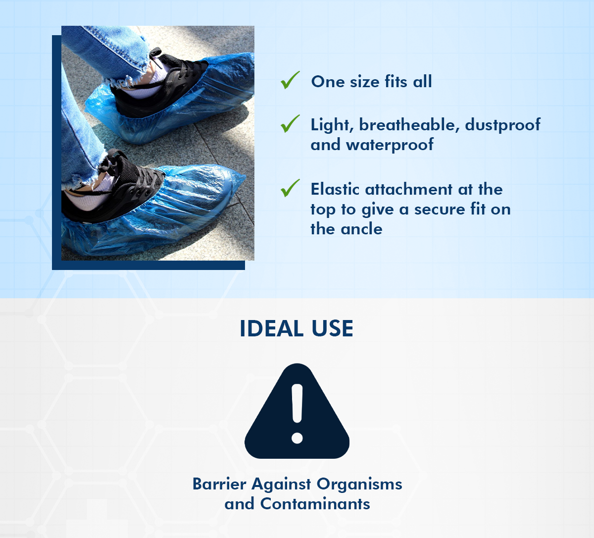 Disposable Shoe Cover (100 pcs) | Waterproof & Dustproof | For Hospital ...