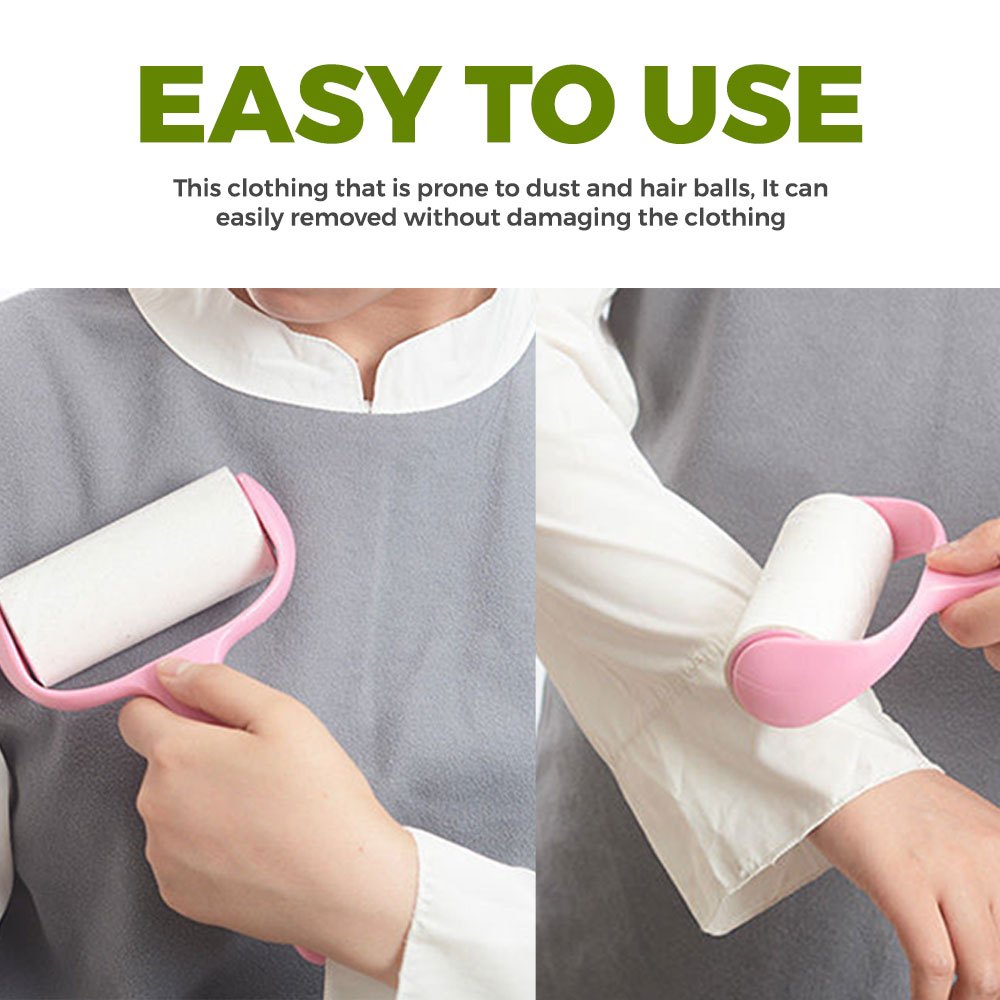 Sticky Hair Roller with Cover Clothes Cleaning Dust Removal Strong ...
