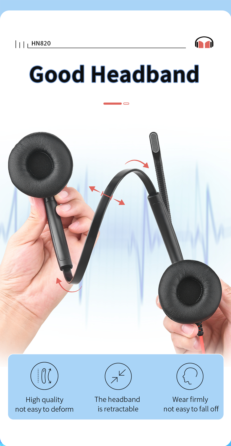 Inplay HN820 Headset Professional Call Center Active Noise Cancellling ...