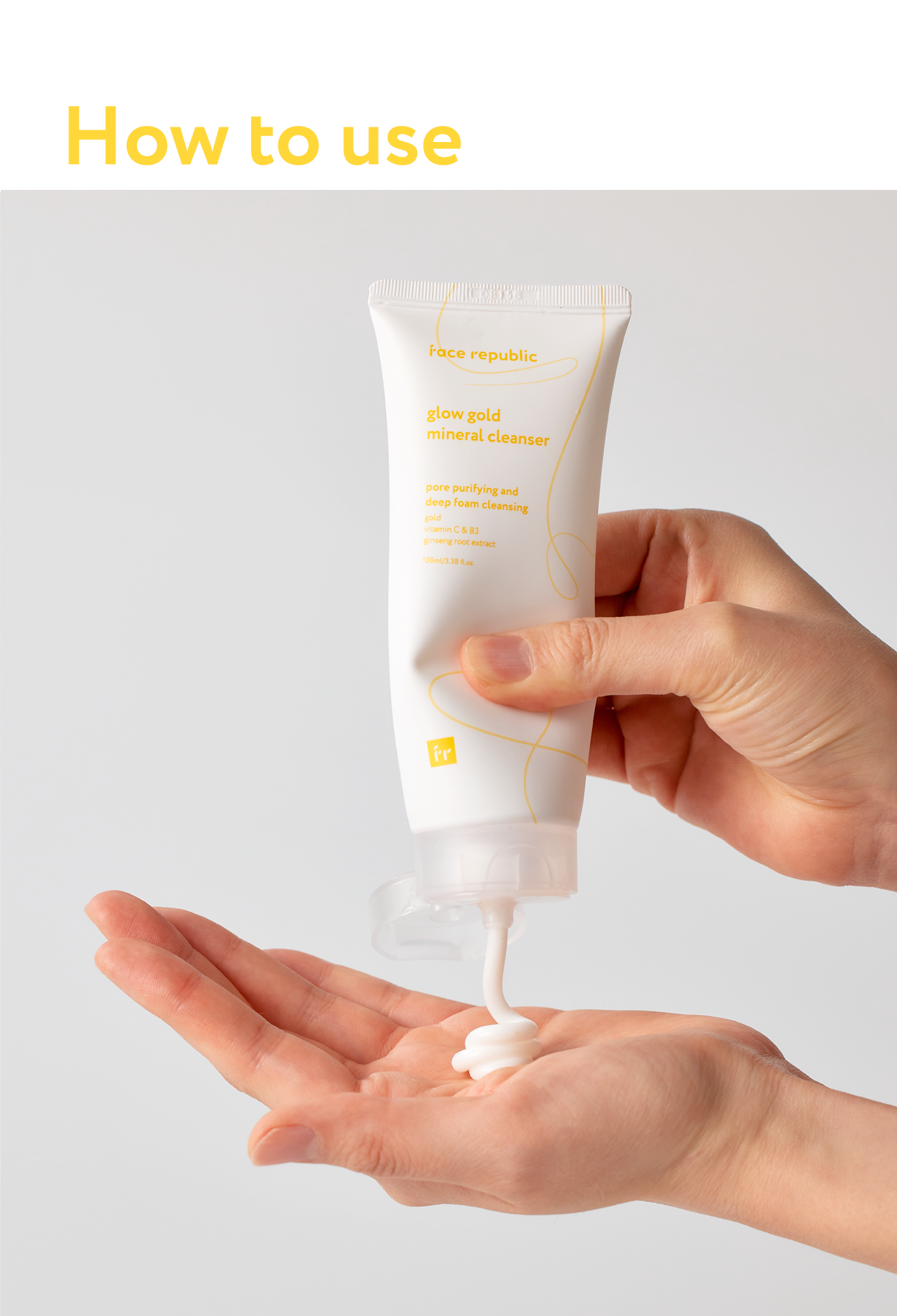 Face Republic Glow Gold Mineral Cleanser 100mL [Oily, Combination Skin ...