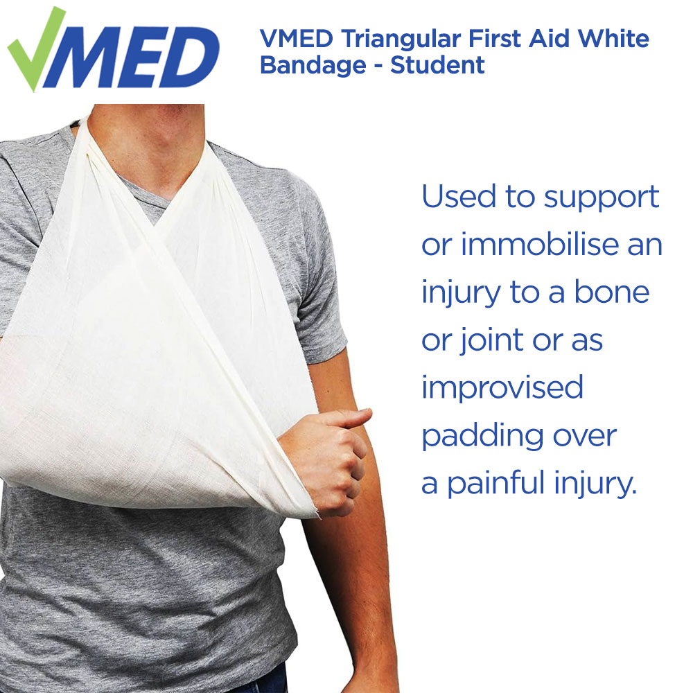 VMED 1 Piece Triangular Bandage First aid bandage ( 34X34X54inches) (S ...