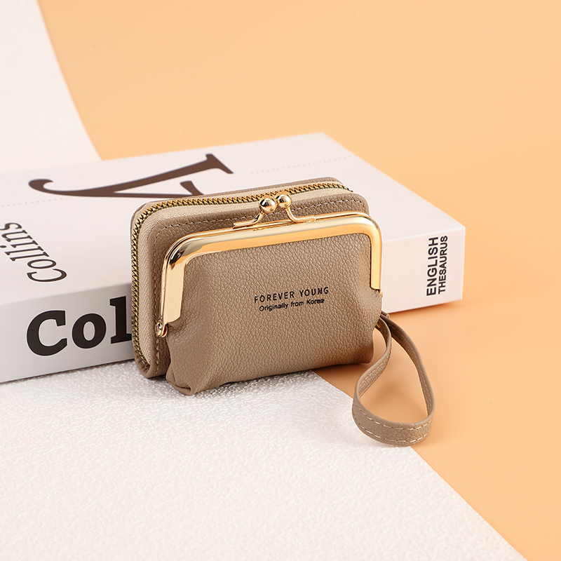 Mumu 1097 Korean Leather Cute Woman Wallet University Students Card ...