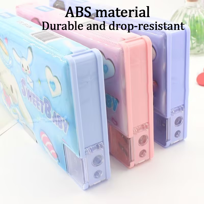 METECH Sanrio Double Sided Opening Magnetic Pencil Case with sharpener ...