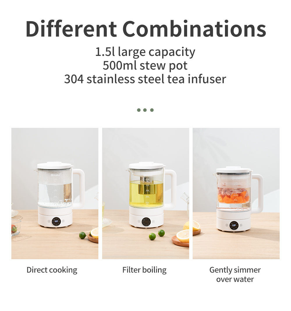 Simplus Health Pot Electric Water Kettle 1.5L (Portable Multi Cooker Tea) | Shopee Philippines