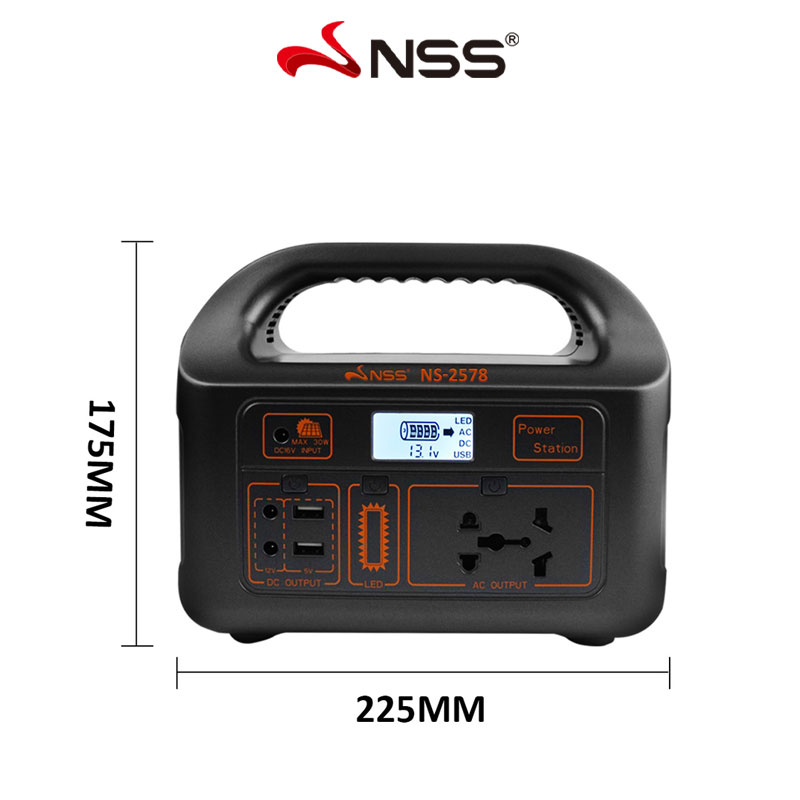 NSS Portable Power Station220V/150W Pure Sine Wave AC Outlet Solar ...