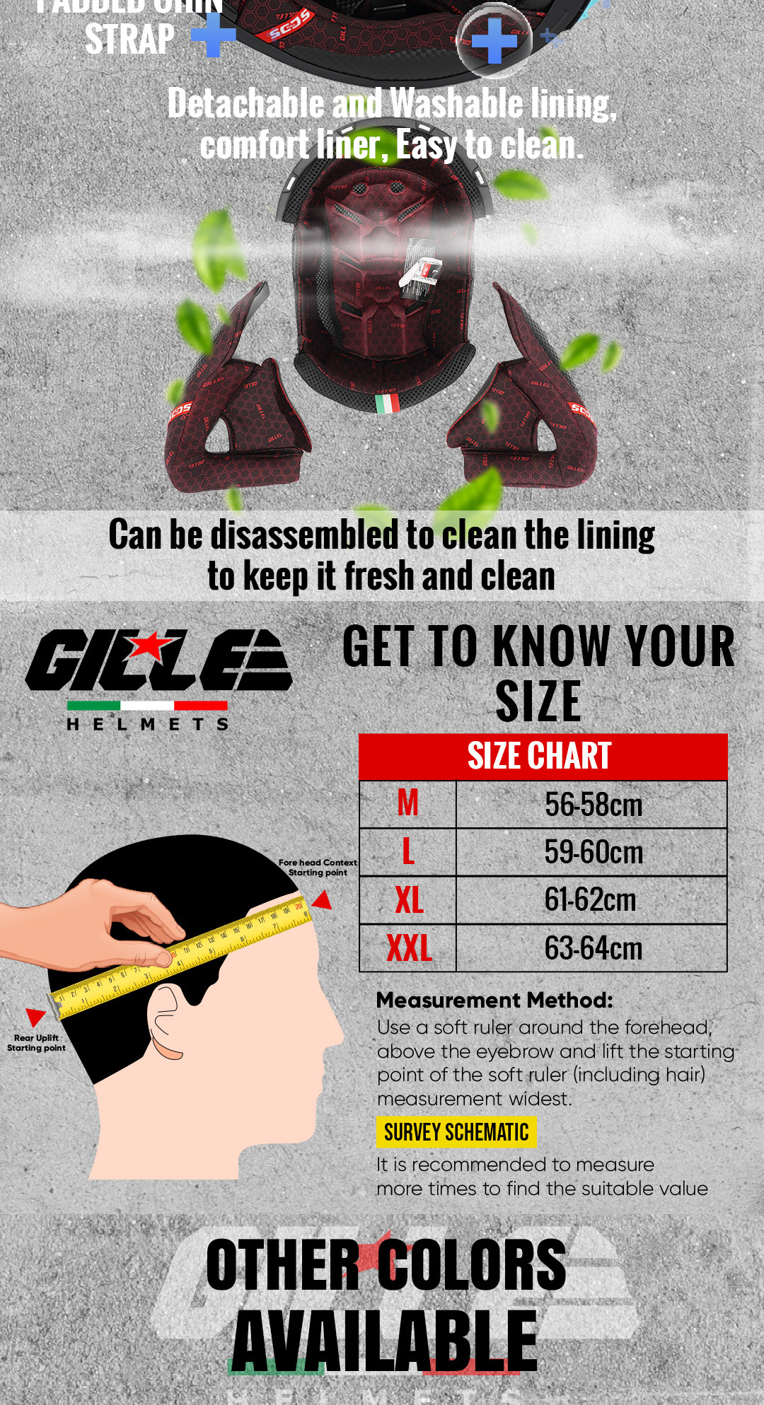 GILLE 135 GTS V1 Two Tone Design Motorcycle Helmet Full Face Dual Visor ...
