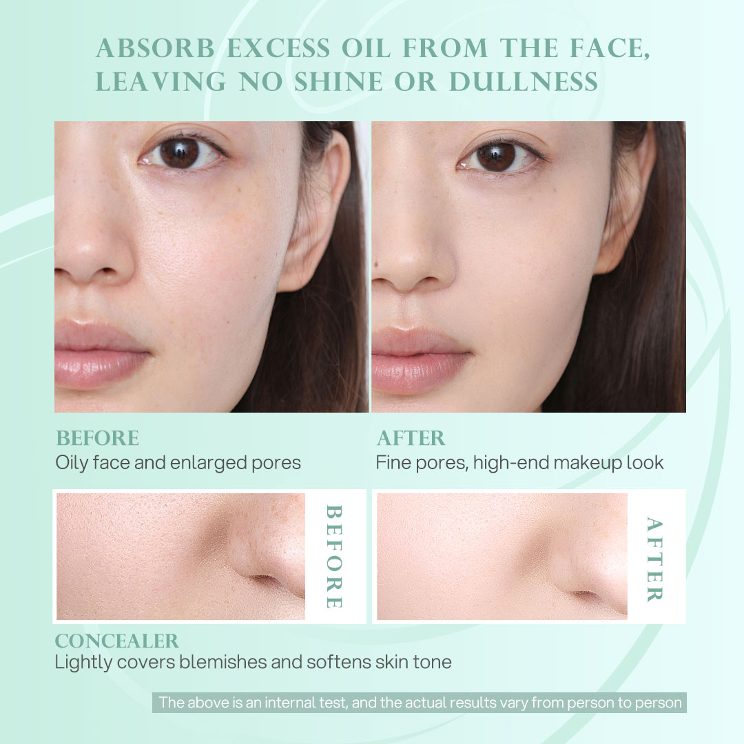 Ashley Shine Face Powder Matte Finish Oil-Control Long-lasting Smooth ...