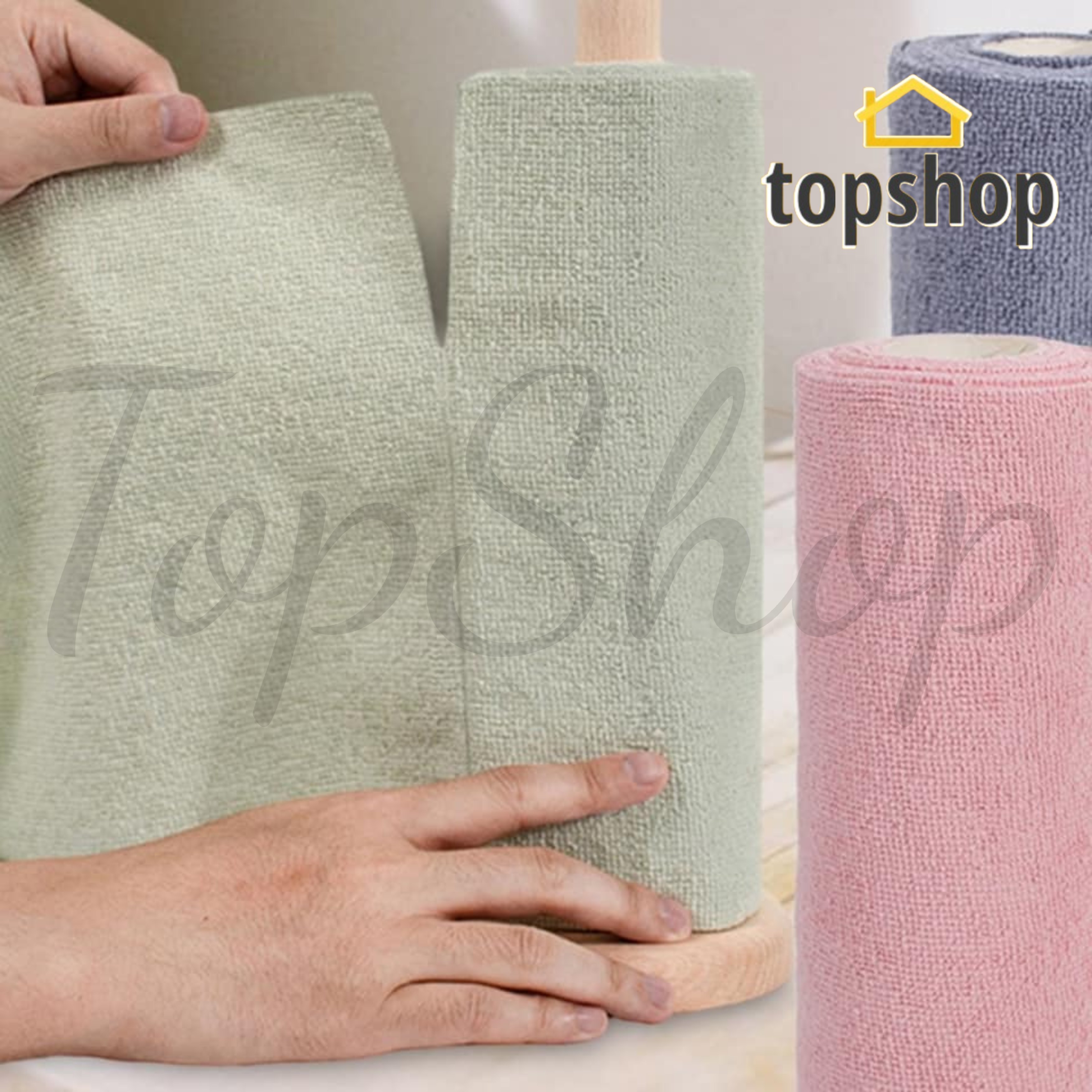 TOPSHOP 20Sheet/Roll Reusable Cleaning Wipe Household Kitchen Cloth ...