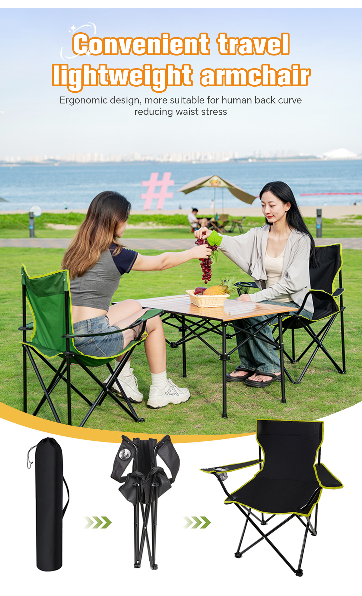 Camping Chair Folding Portable Chair Foldable Picnic Upuan Outdoor ...