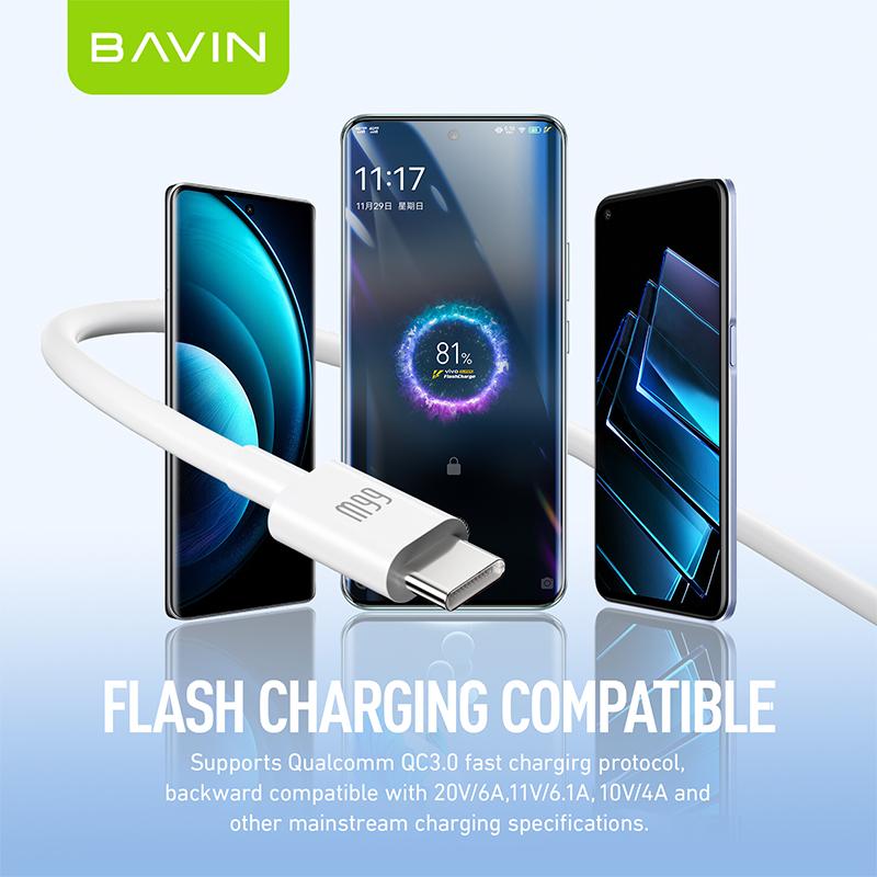 BAVIN CB356 66W Fast Charging Data Cable Support Data Transfer ...