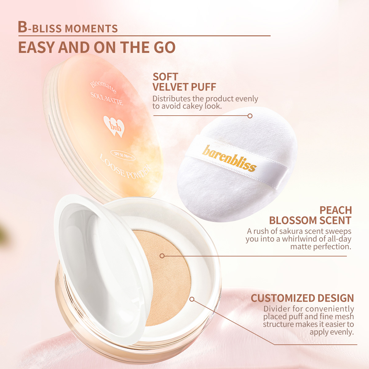 barenbliss BNB Soul Matte Loose Powder | Pore & Sebum Control Loose ...
