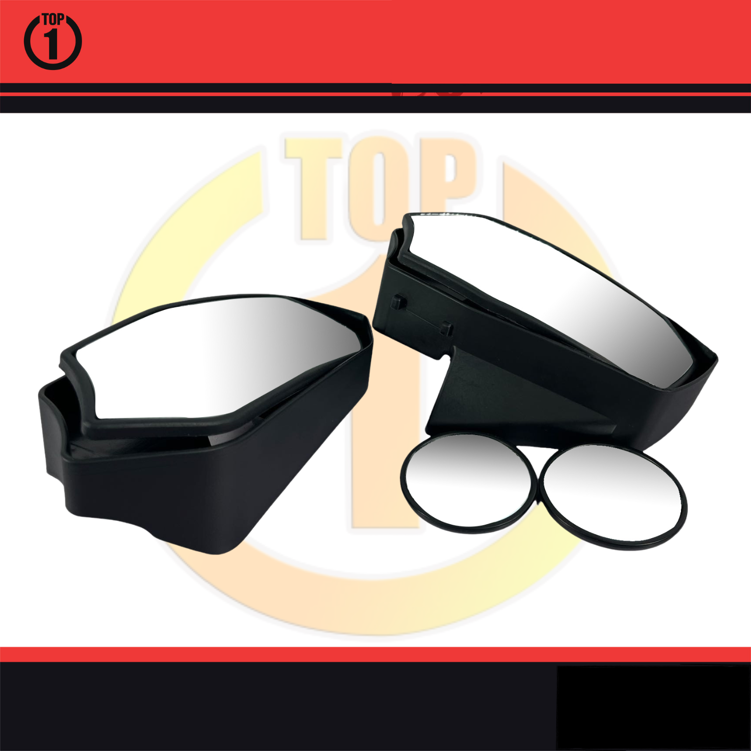 Top1 Motors 1 Pair Side Mirror Sergeant Style For XMAX VERSION 1/2 2017 ...