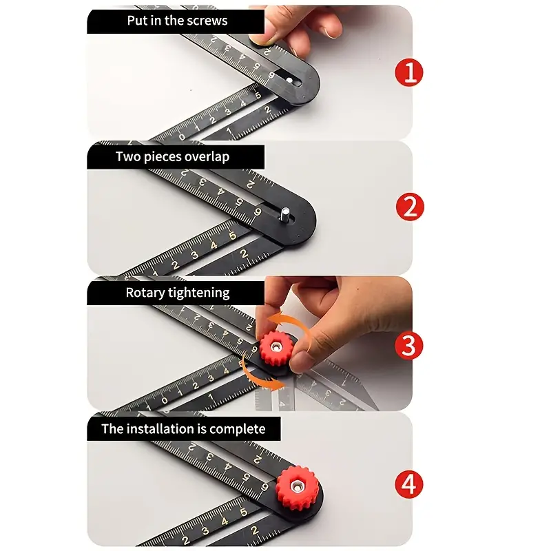 12 Fold Universal Multi Angle Measuring Ruler Section Ceramic Tile ...