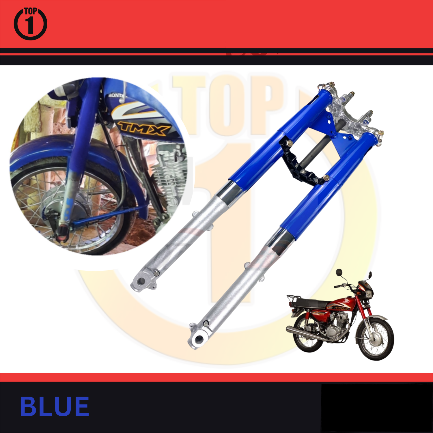 Top1 Racing front shock assembly with T Post assembly 1 Set For Honda ...