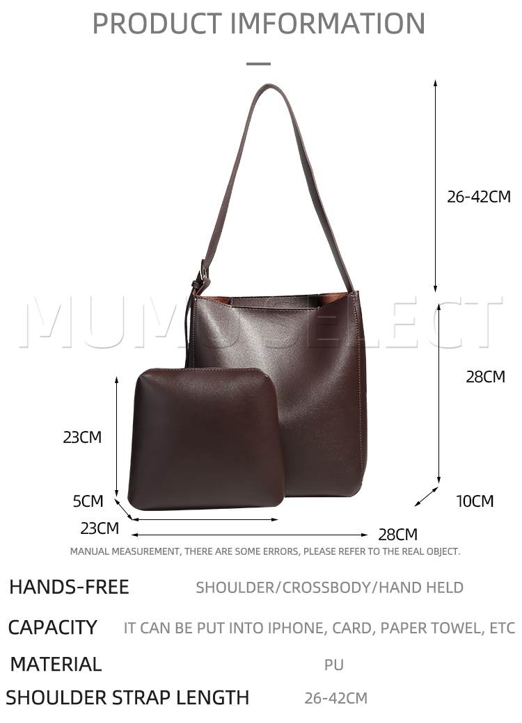 【High-End Mumu】 M321 Japanese Quality Leather 2in1 Simple Plain ...