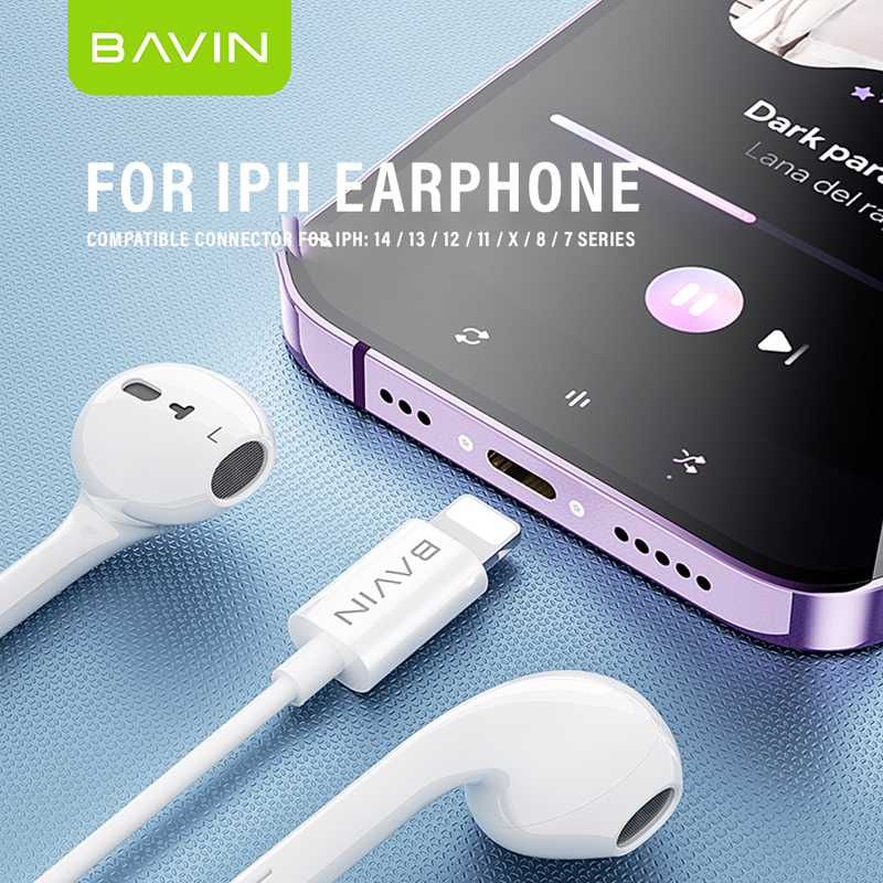 BAVIN HX860 HiFi Wired Earphone Plug & Play Stereo Audio No Bluetooth ...