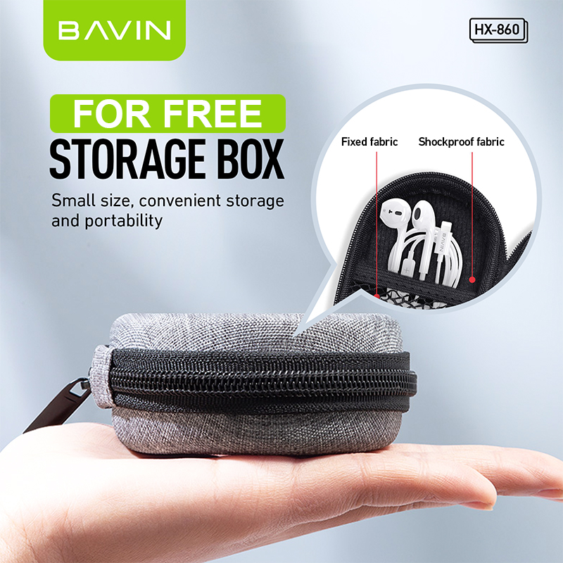 BAVIN HX860 HiFi Wired Earphone Plug & Play Stereo Audio No Bluetooth ...